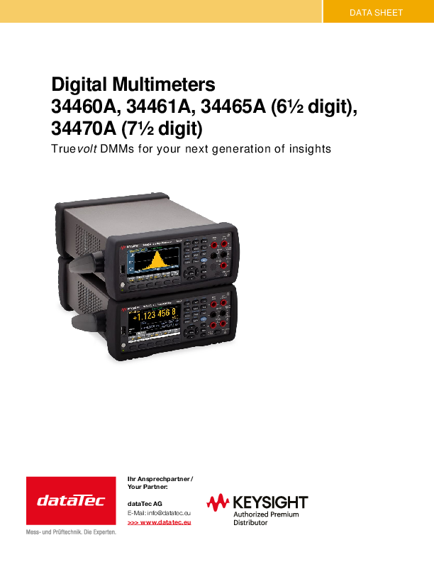 Keysight 34461A Tischmultimeter | kaufen & anfragen
