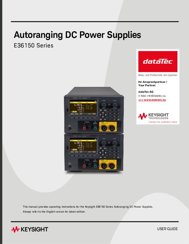 Keysight E36155A Labornetzgeräte | kaufen & anfragen