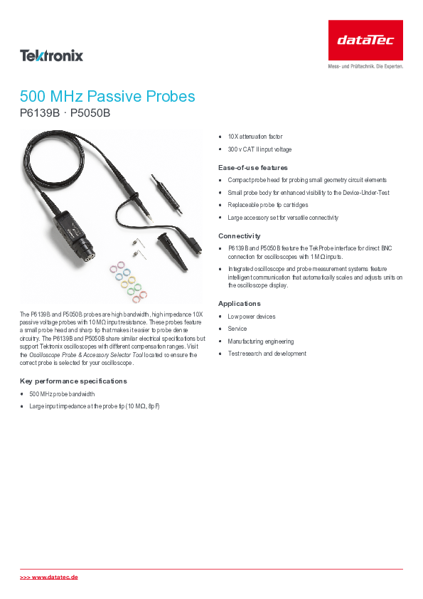 Tektronix P6139B Passive Tastköpfe | kaufen & anfragen
