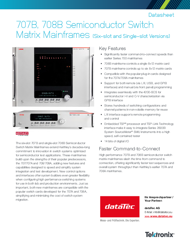Keithley 708B Datenlogger | kaufen & anfragen