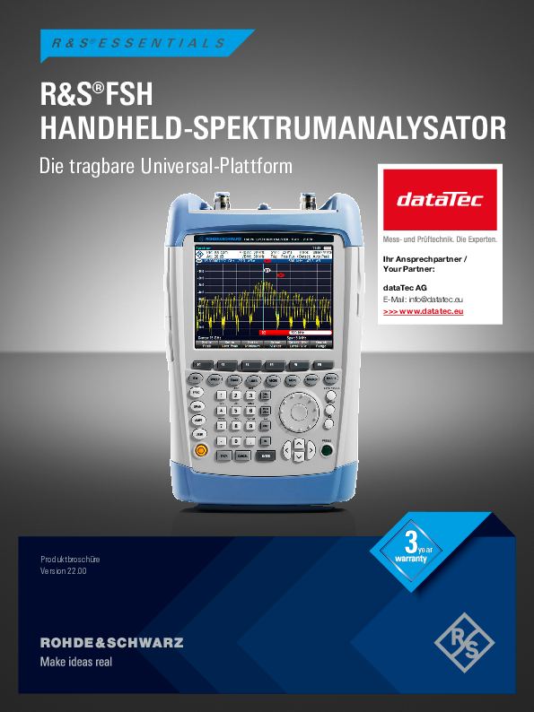 1309.6000.04 | FSH4 spectrum analyzer, handheld, 9 kHz - 3.6 GHz ...