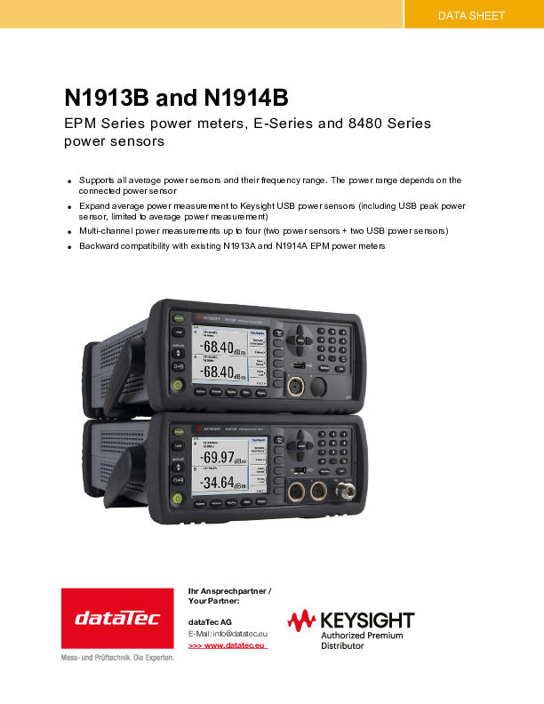 Keysight N1913B Leistungsmesser | kaufen & anfragen