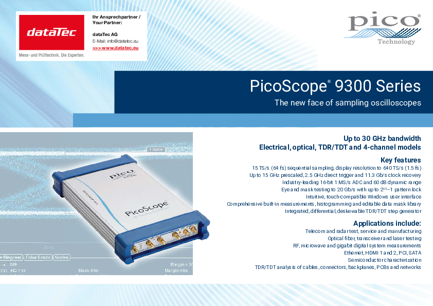 Pico PQ340 USB-Oszilloskope | kaufen & anfragen