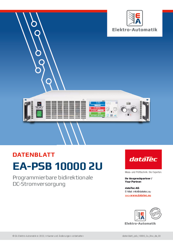 EA Elektro-Automatik PSB11000-102U DC Bidirektional | kaufen & anfragen
