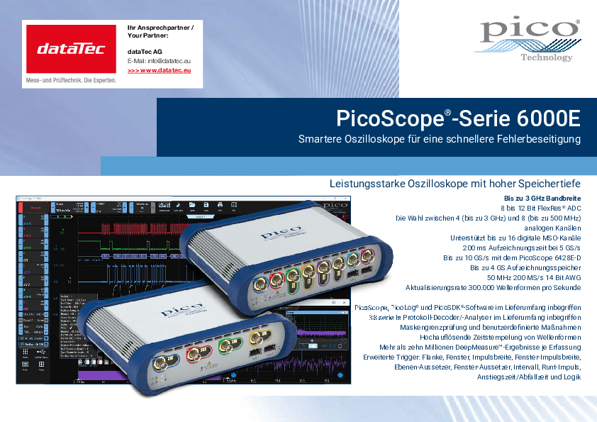 Pico PQ303 USB-Oszilloskope | kaufen & anfragen