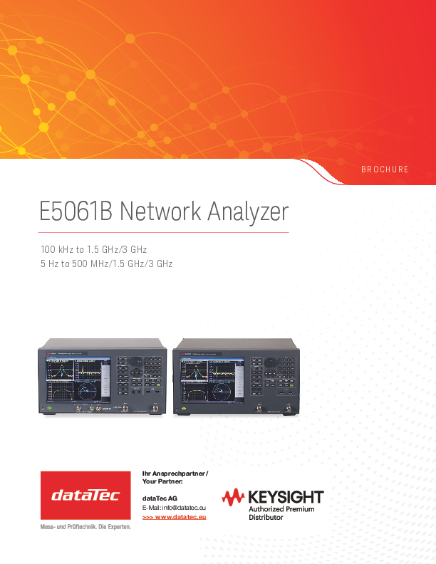Keysight E5061B Vektor-Netzwerkanalysatoren | kaufen & anfragen