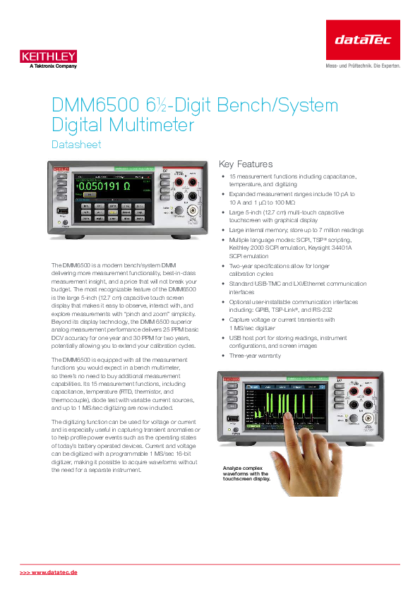 Keithley 2000-SCAN Multimeter Zubehör | kaufen & anfragen