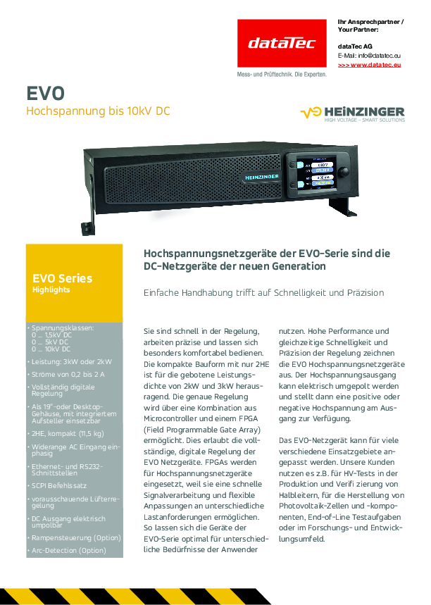 EVO5000-600POS | Power supply unit, high voltage, positive output 5000V ...