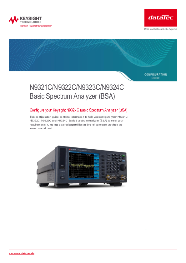 Keysight N9324C-EMC Spektrumanalysator Zubehör | kaufen & anfragen