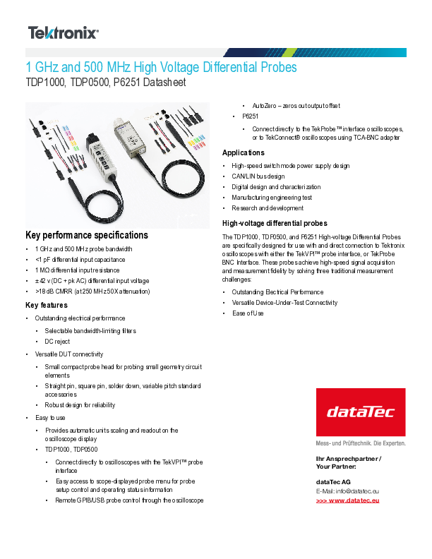 Tektronix P6251 Aktive Tastköpfe | kaufen & anfragen