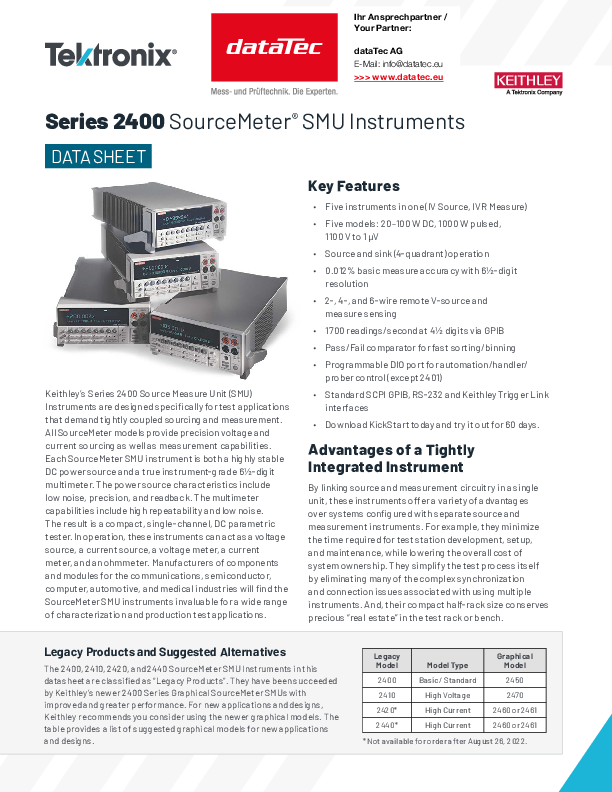 Keithley 2401. Source Measure Units | kaufen & anfragen