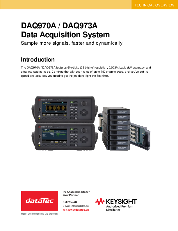 DAQM901A | 20-channel multiplexer (2/4-wire) for DAQ970A | buy & inquire