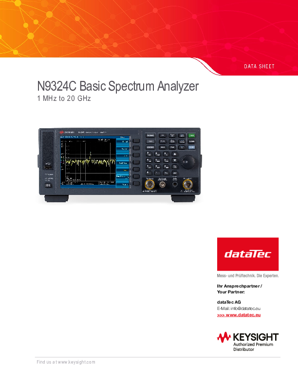 Keysight N9324C-EMC Spektrumanalysator Zubehör | kaufen & anfragen