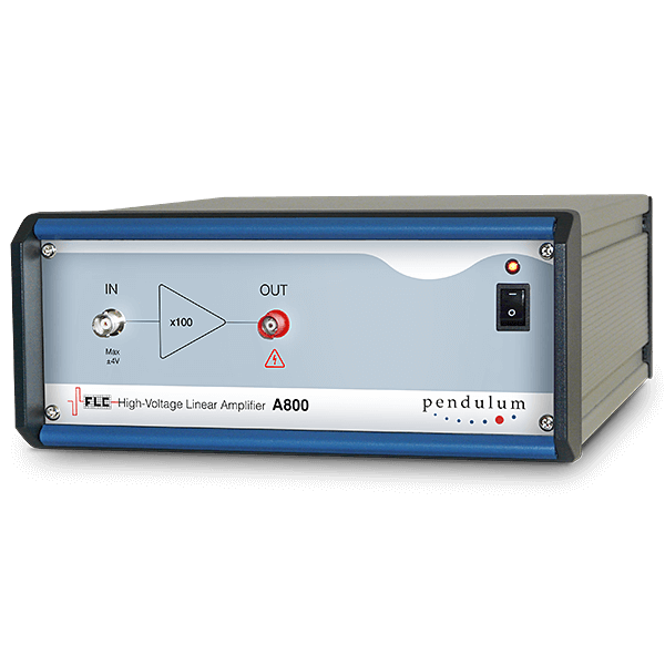 A800 | High-voltage amplifier, linear, x100, 1-channel, output ± 400 V ...