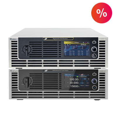 61815 | 4-quadrant AC source, regenerative, 61800 series, 15 kVA, 350 V ...
