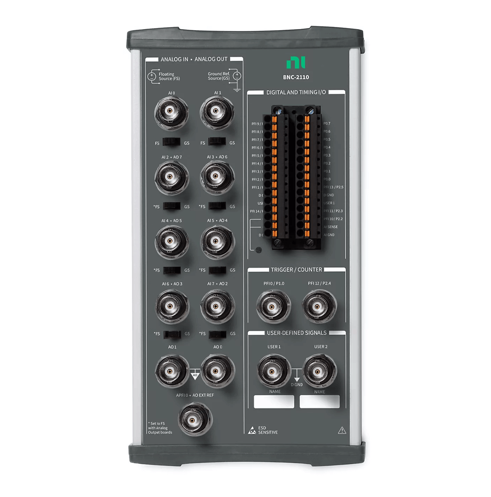 777643-01 | Shielded BNC connection block BNC-2110 with noise ...